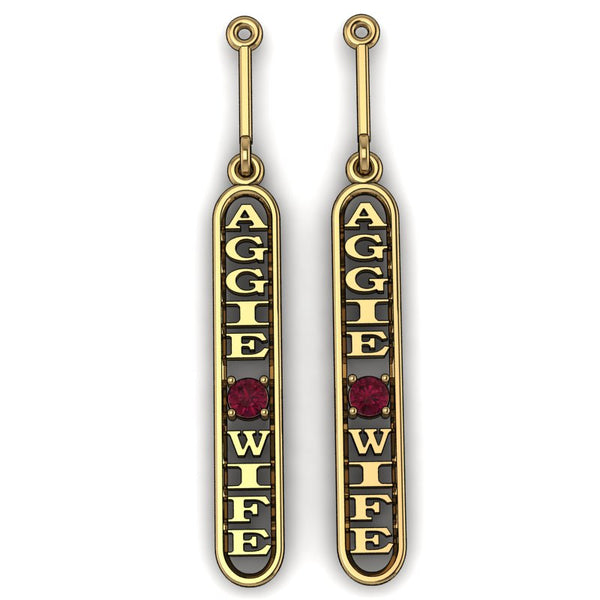 Aggie Wife Danglers - Relentless Design LLC