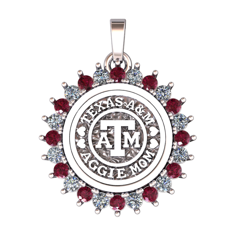 Aggie Mom Coin Pendants - Relentless Design LLC