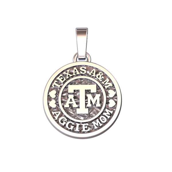 Aggie Mom Coin Pendant 15.5 - Relentless Design LLC