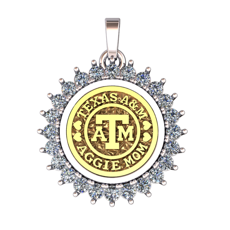 Aggie Mom Coin Pendants - Relentless Design LLC