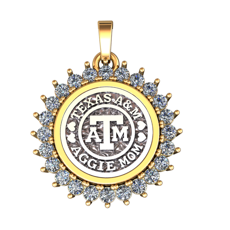 Aggie Mom Coin Pendants - Relentless Design LLC
